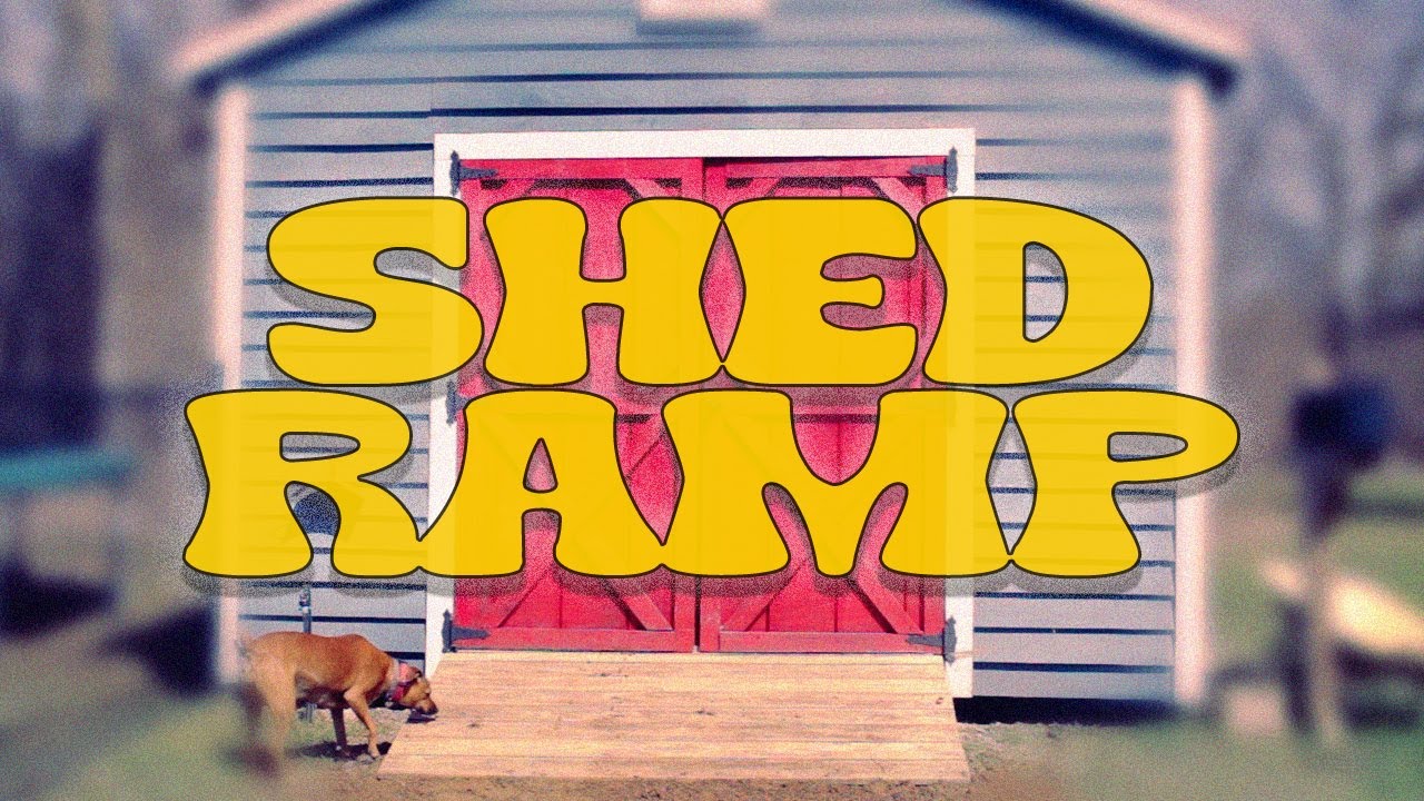 EASY DIY Shed Ramp From Reclaimed Materials - YouTube