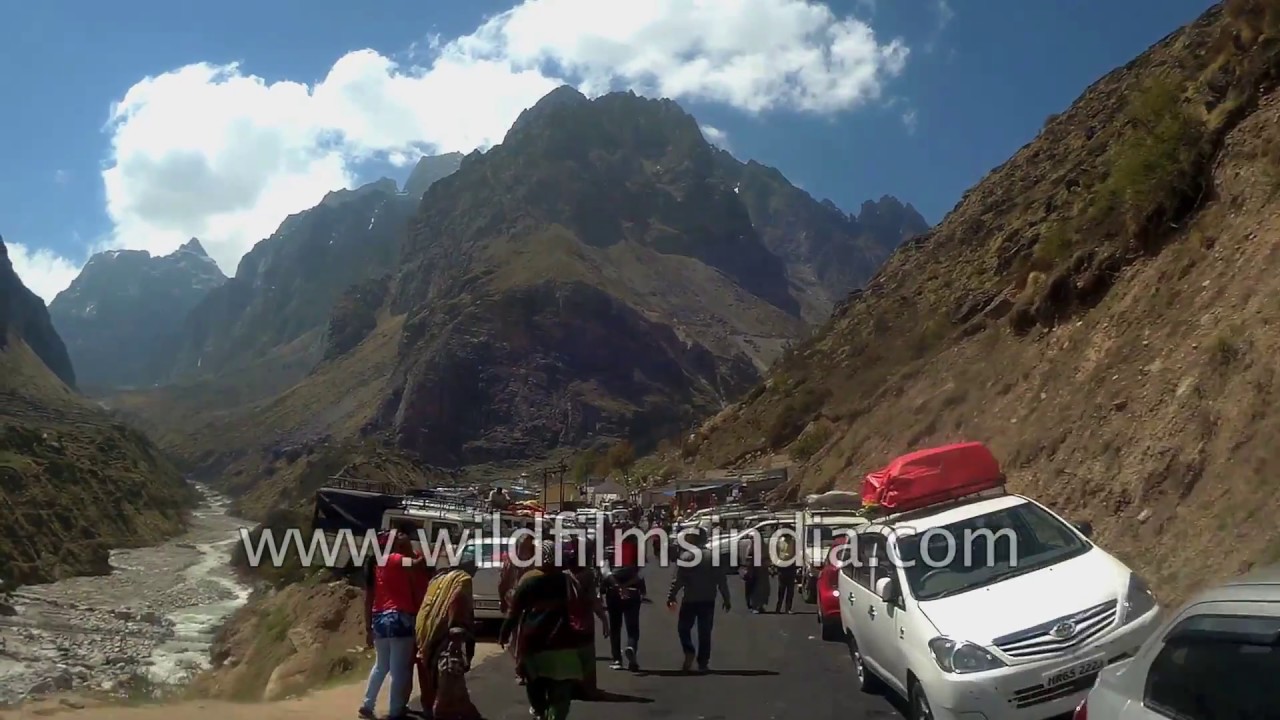Mana to Badrinath road journey in Uttarakhand Himalaya, to last border ...