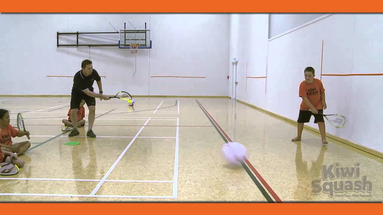 Small Nix Lesson 8 - Fun Squash Activity: Penalty Shoot Out - YouTube