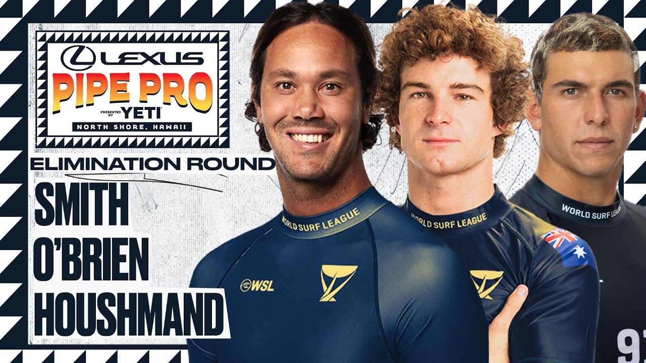 Jordy Smith, Cole Houshmand, Liam O'Brien | Lexus Pipe Pro presented by ...