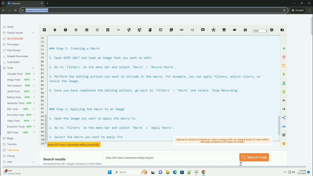 Gimp 2017 macro automated editing request - YouTube