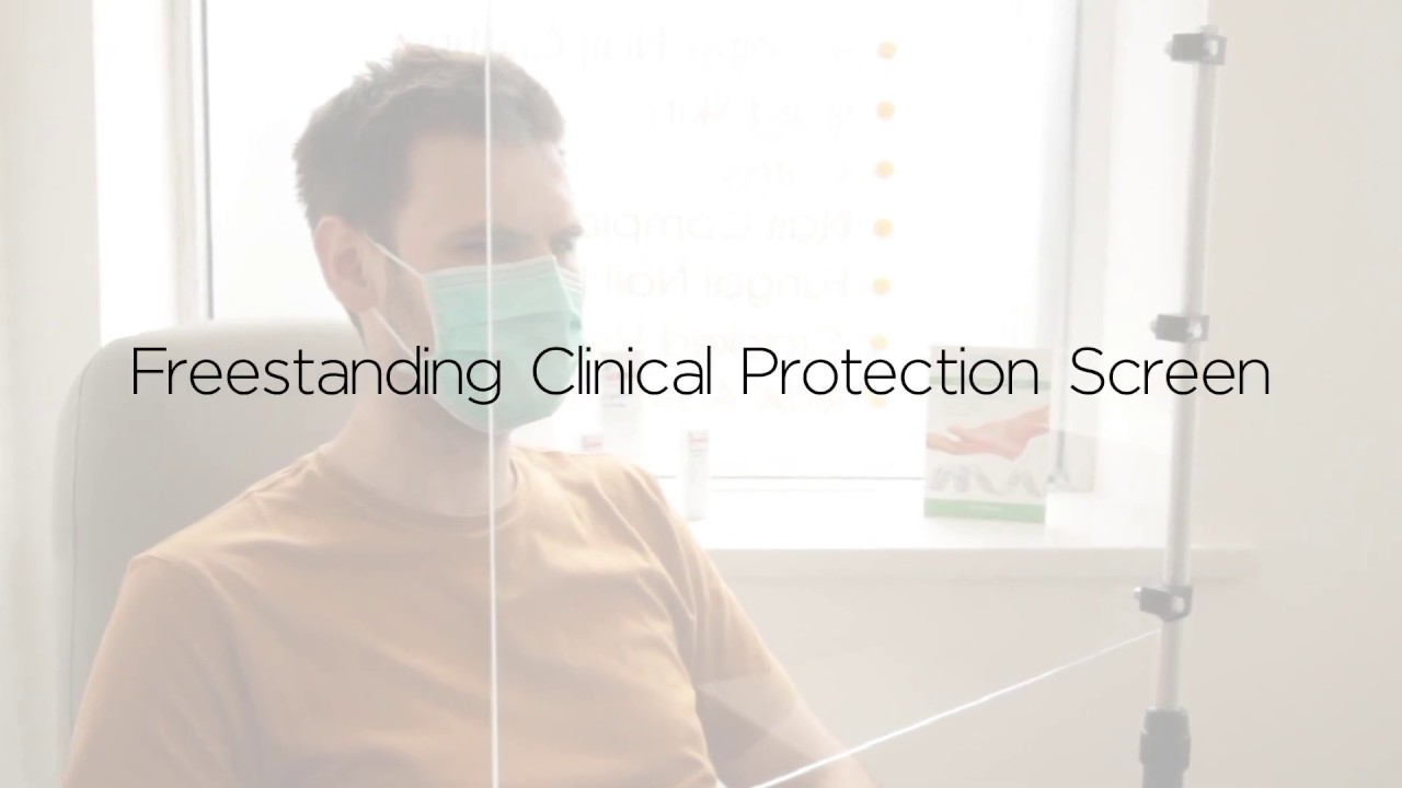 Freestanding Clinical Podiatry Protection Stand - YouTube