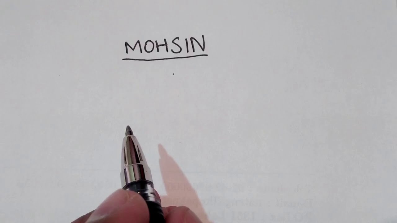 Signature For Mohsin | Mohsin Signature | M name Signature #Signature ...