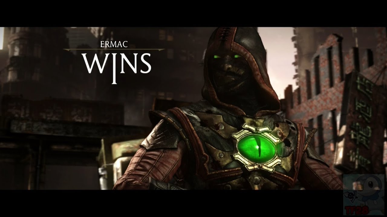 Mortal Kombat X - Ermac Victory Pose, X Ray, & Fatalities - YouTube