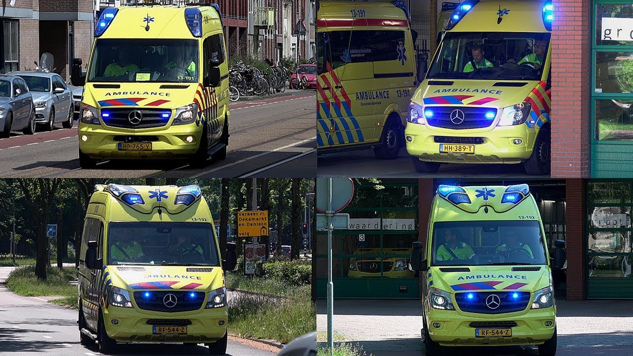 Ambulances Responding in The Netherlands! (Collection) - YouTube