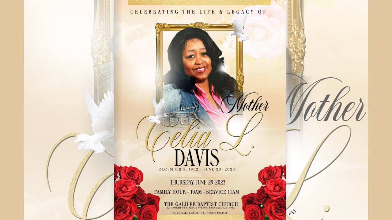 Celebrating The Life & Legacy of Mother Celia L. Davis - YouTube
