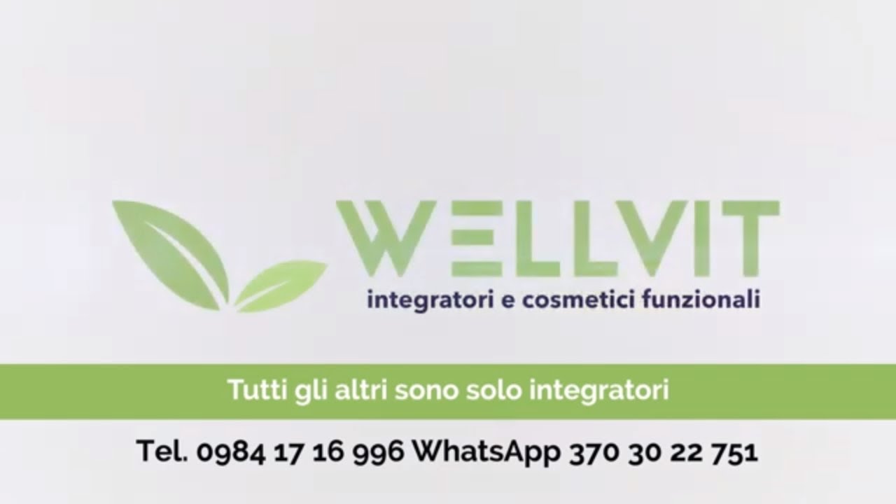 Wellvit Integratori e Cosmetici Funzionali - YouTube