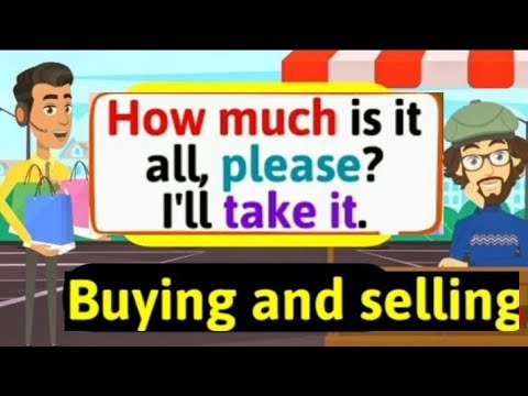 Everyday English conversation Buying and selling vocabulary - English ...