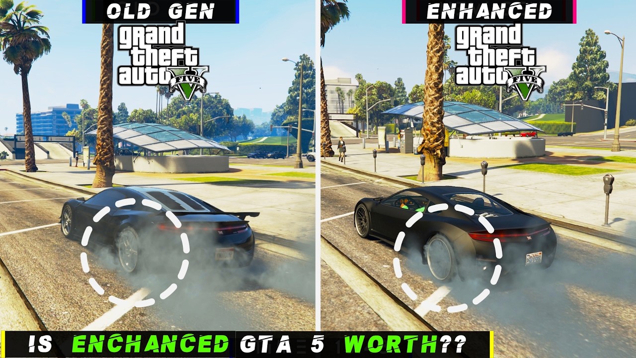 Latest Grand Theft Auto 5 Enhanced (Console Graphics) Vs Old Version I ...