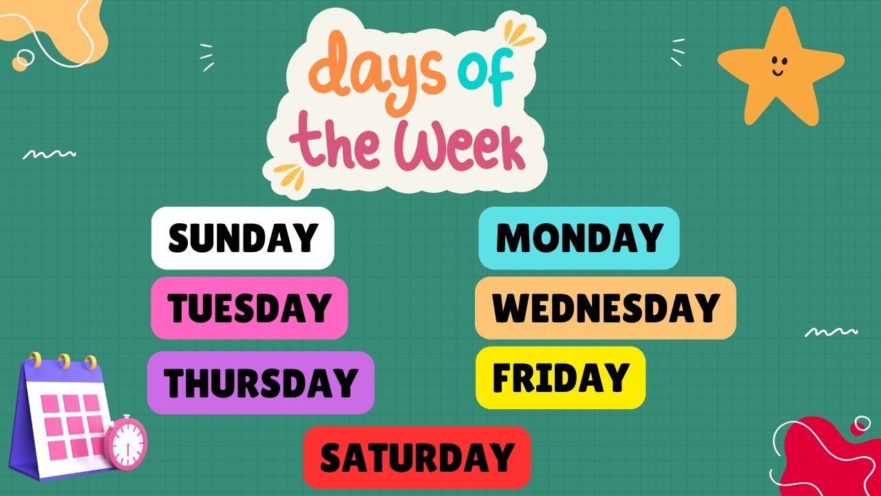 Days of the Week Fun Song - Learn and Sing-A-Long - YouTube