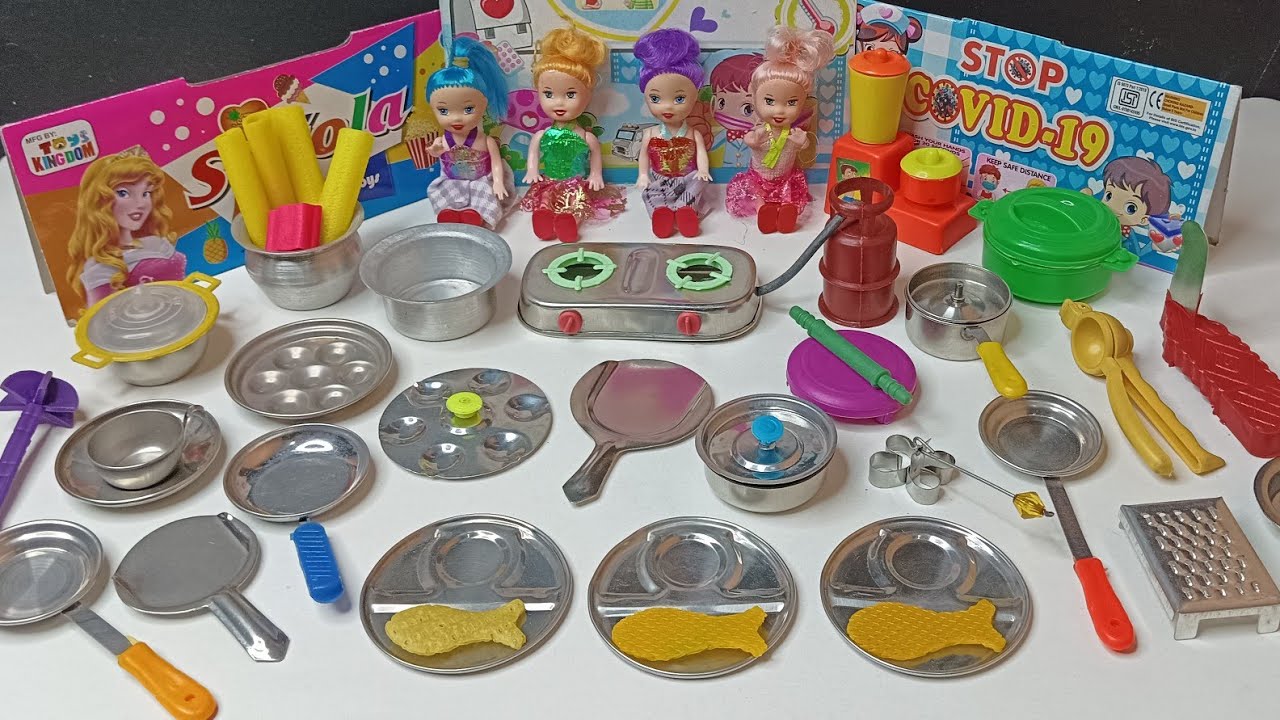 Play with Amazing mini kitchen set @MINI CLAY |@Dolliyon - YouTube