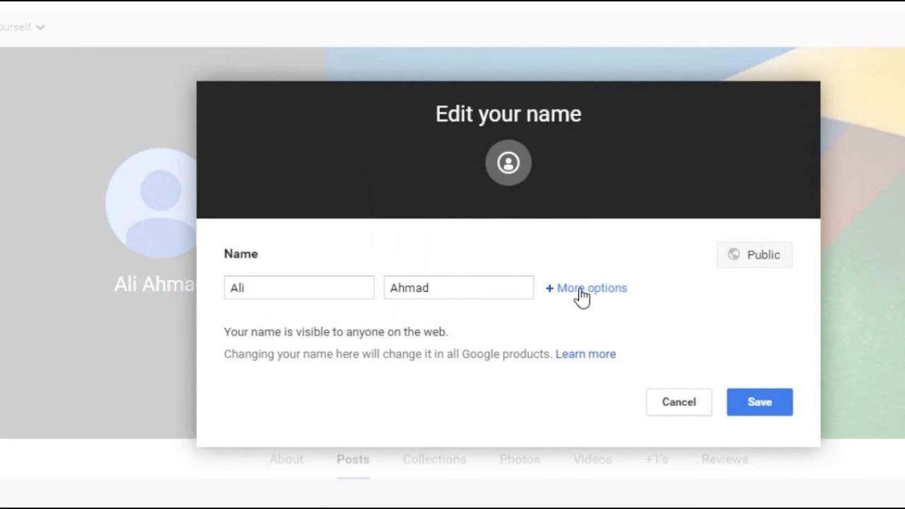 How to display nickname with google plus profile name (Outdated) - YouTube