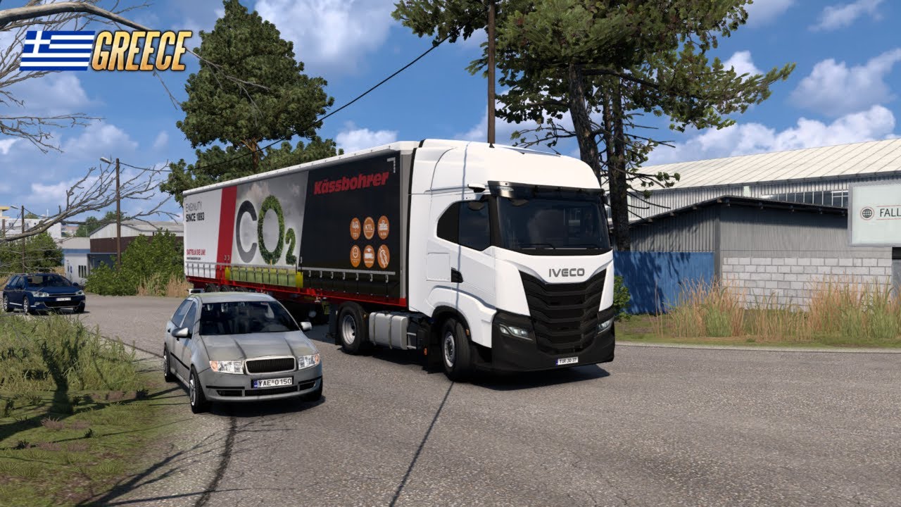 Exploring the new Greece DLC | new IVECO S-Way | Larisa | #2 - YouTube