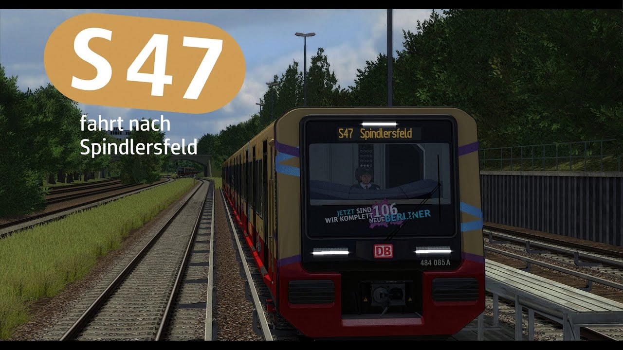 S- Bahn Berlin - S47 nach Spindlersfeld von Hermannstraße - BR484 Wir ...