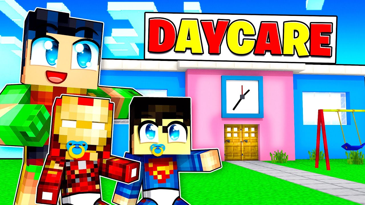 I Built a SECRET GAMING DAYCARE in Minecraft - YouTube
