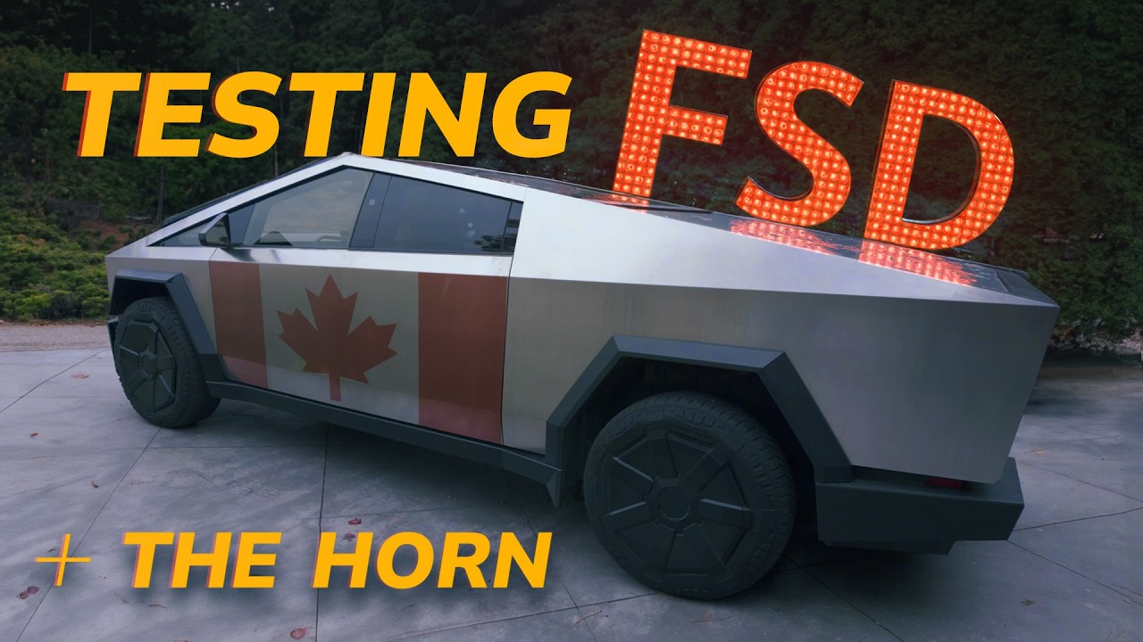 Testing the first Cybertruck FSD build in Canada 🇨🇦 - YouTube