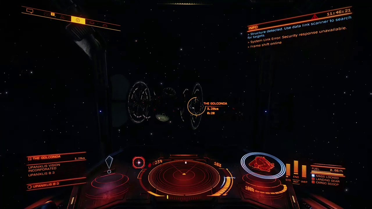 On approach to the Golconda Generation Ship - Elite Dangerous - YouTube