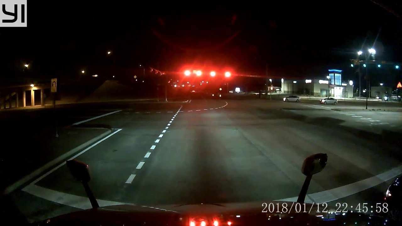 YI Compact Dash Cam, Night City View - YouTube
