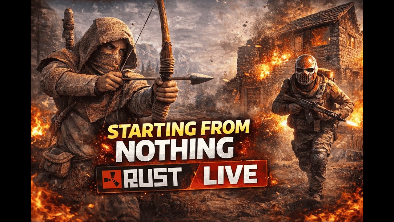 RUST LIVE: Starting From NOTHING | PvP, Loot & Survival Chaos - YouTube