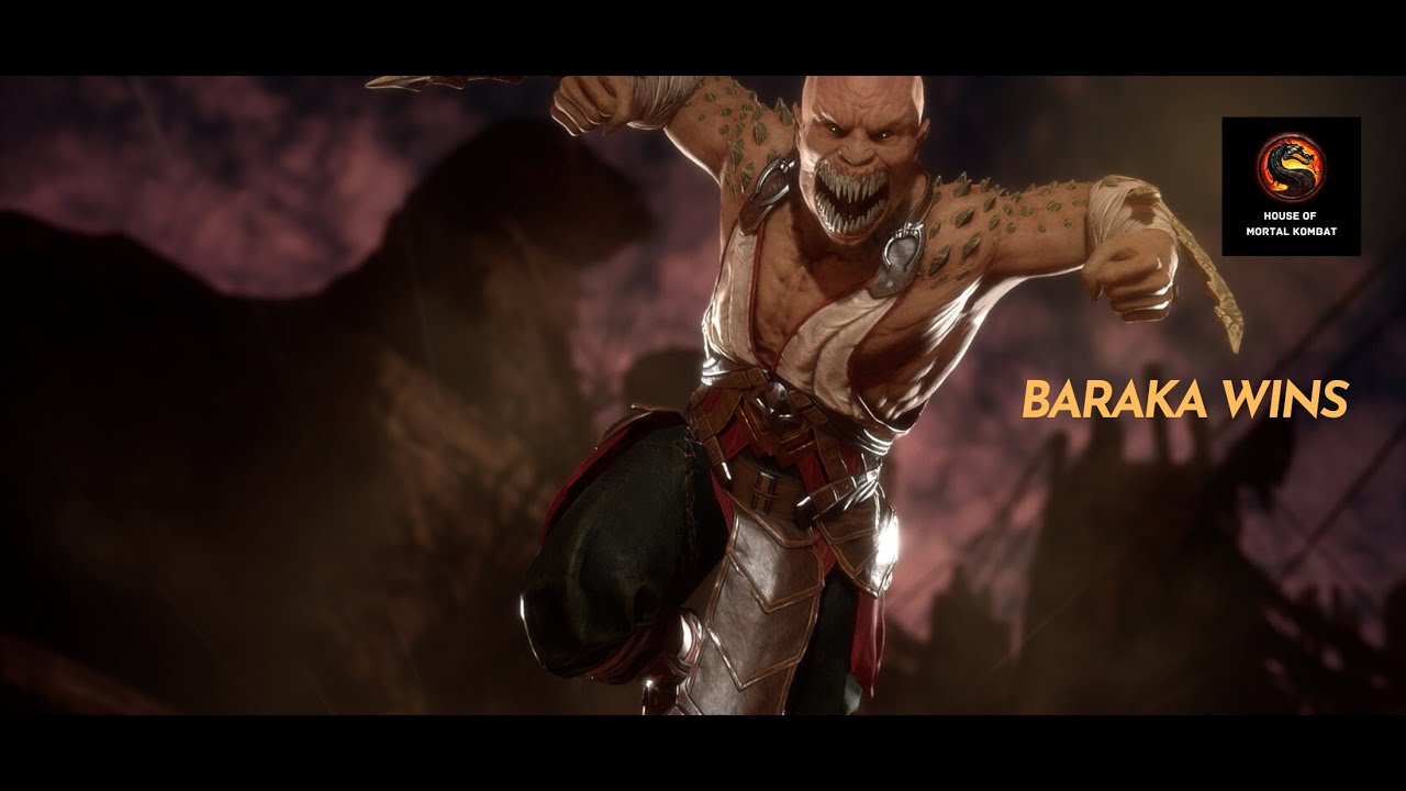 Mortal Kombat 11, Baraka Wins - YouTube