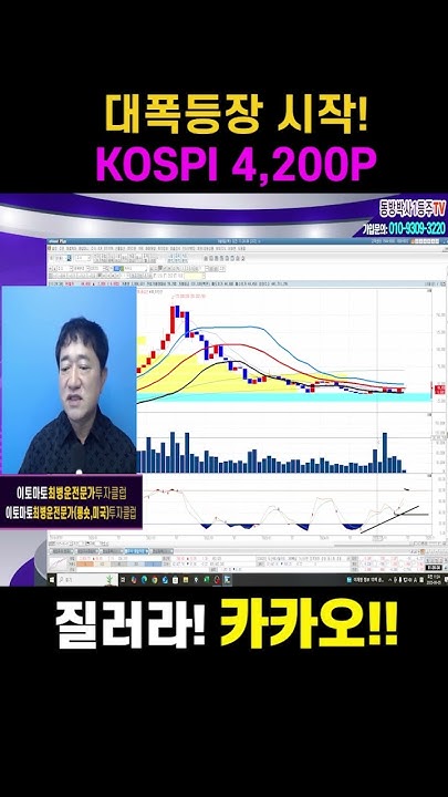 대폭등장 시작! KOSPI 4,200p 질러가! 카카오!! #카카오#메타플랫폼스#팔란티어 - YouTube
