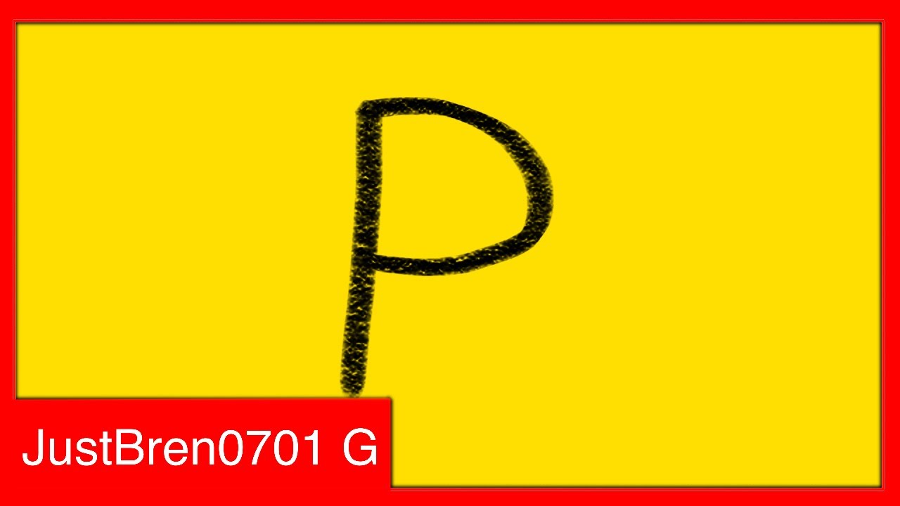 How To Draw The Letter P - YouTube