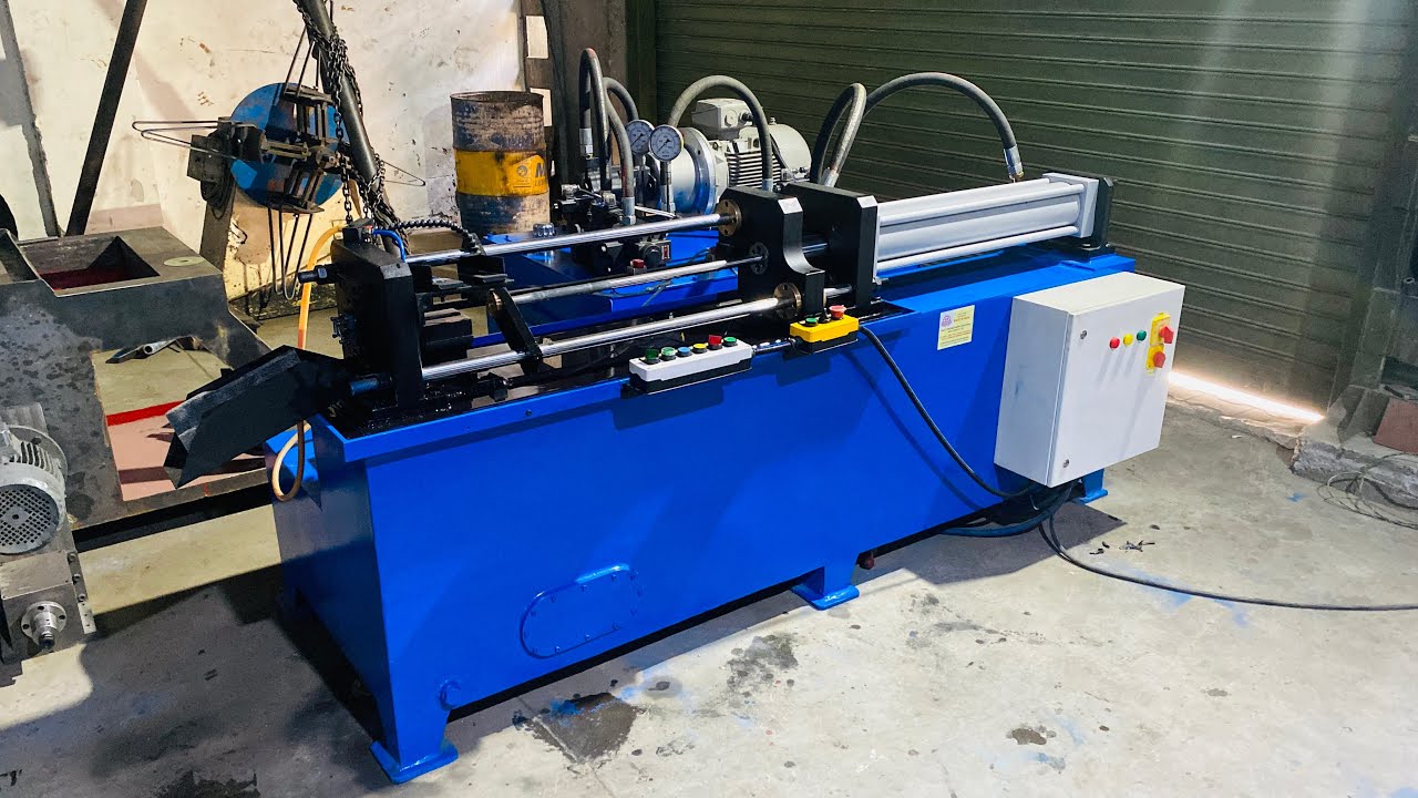 SINGLE COLUMN TUBE DRAWING / BUTTING MACHINE # THAKUR AUTOMATION # SHUZ ...