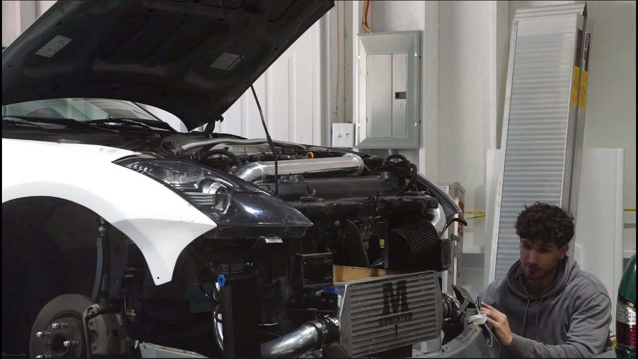 Single Turbo DE 350z Build Pt.3 - Fabrication Begins - YouTube