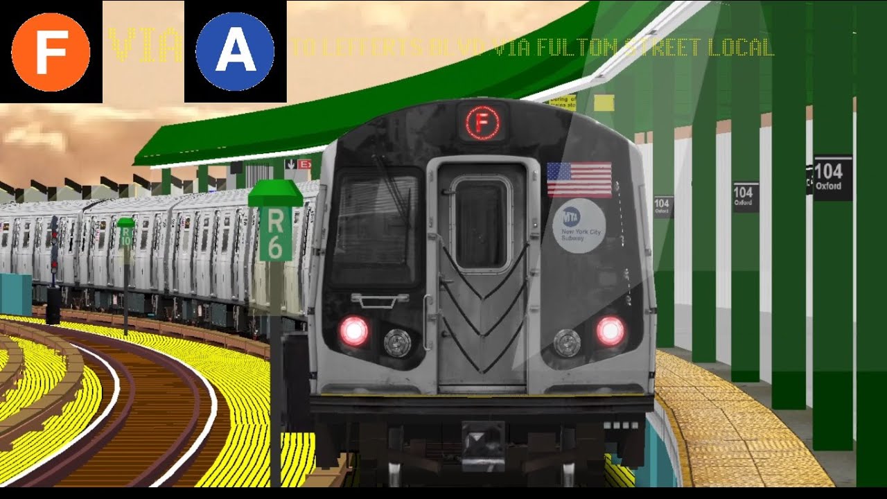 OpenBVE Special: F Train To Lefferts Blvd Via Fulton St Lcl (R160B ...