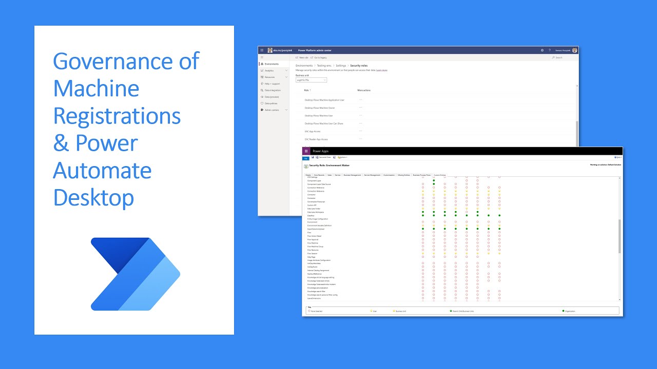 Governance of machine registrations and Power Automate Desktop - YouTube