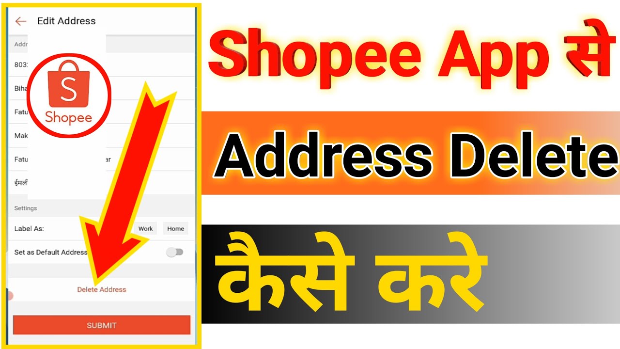 Shopee App Se Address Delete Kaise Kare || How To Delete Address From ...