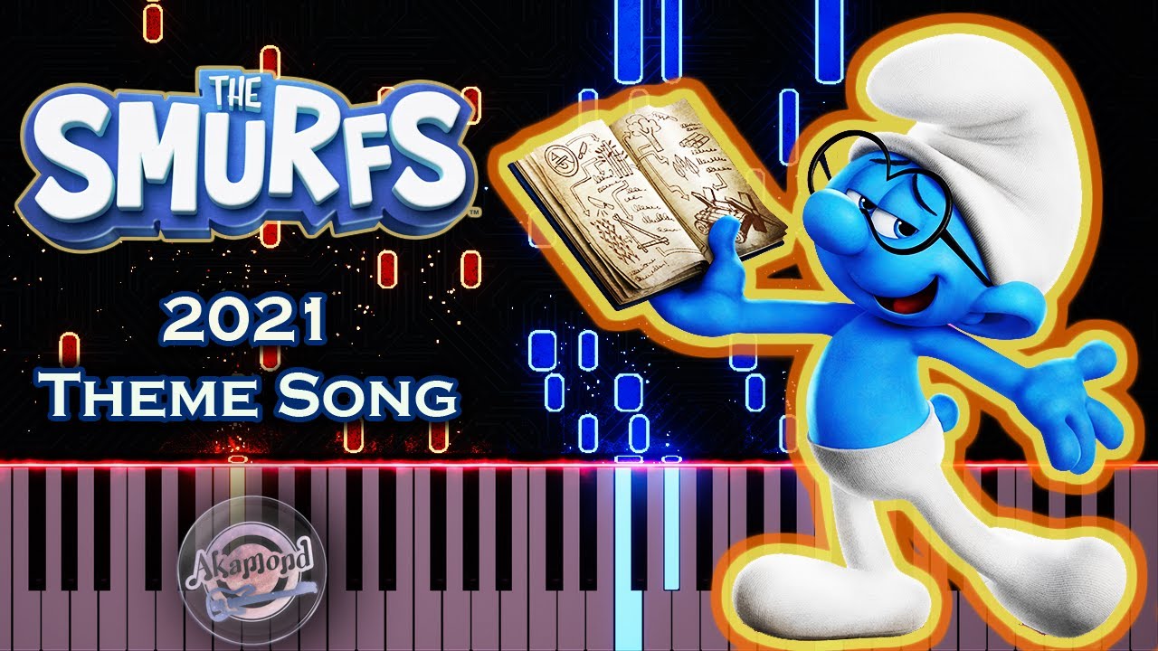 The Smurfs Theme Song Piano Tutorial - The Smurfs 2021 Theme Piano ...