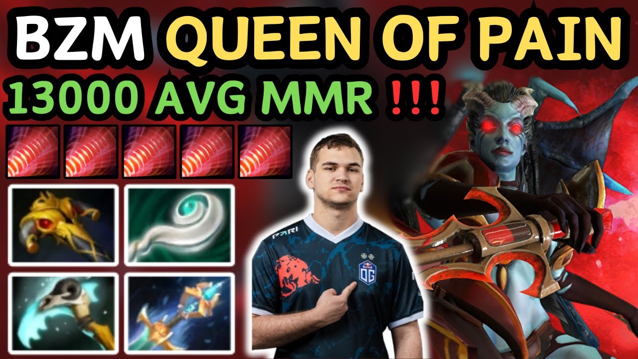 🔥 7.37b BZM QUEEN OF PAIN Midlane Highlights 🔥 Insane QOP Play From BZM ...