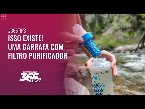 Conheça a Garrafa flexível com filtro de purificação para uso pessoal ...