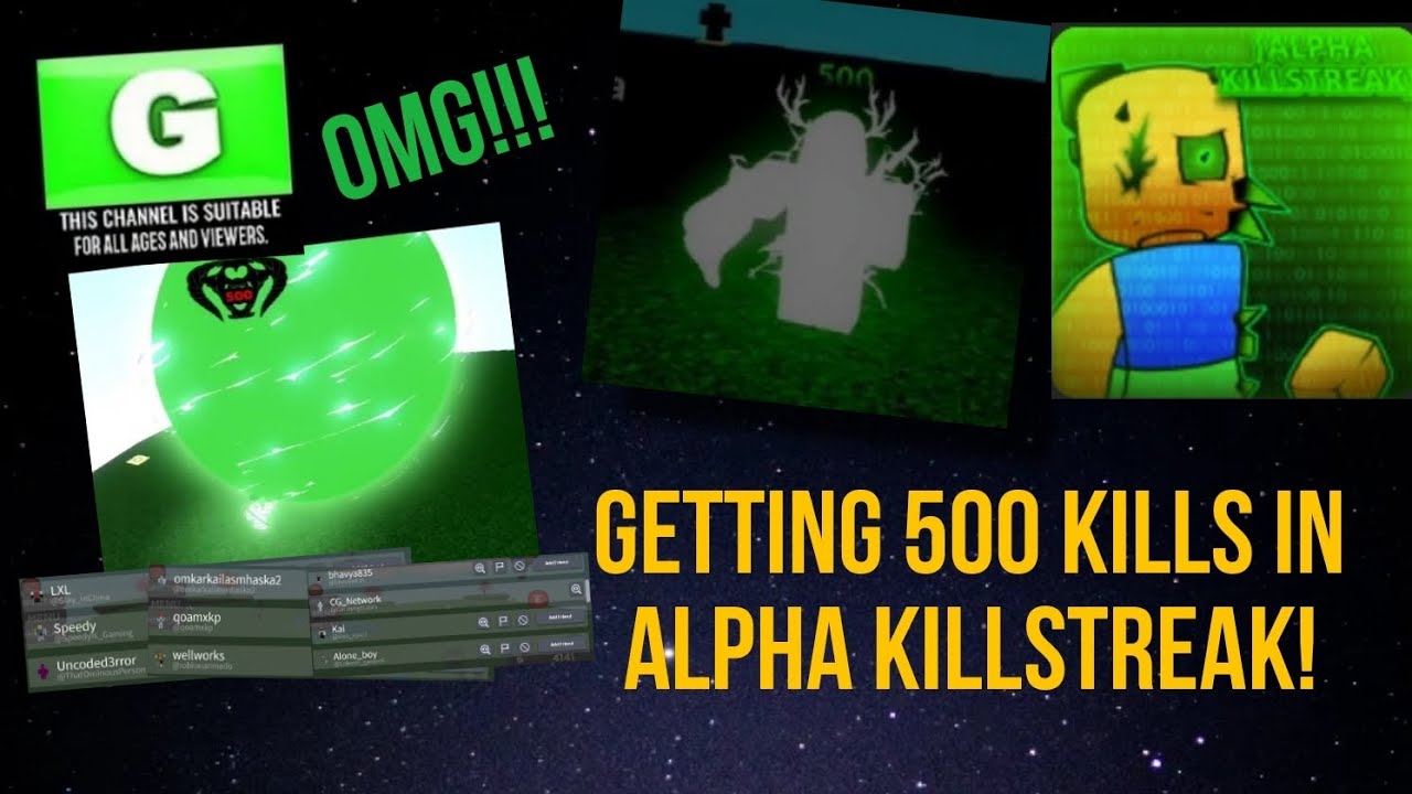 GETTING 500 KILLS AND GIVING IT AWAY! | Alpha Killstreak (Roblox) - YouTube