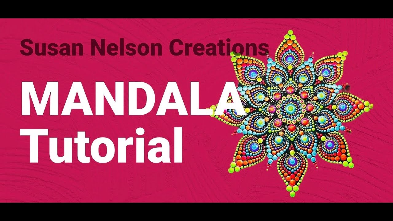 Trippy Hippy real time Mandala Dotting Tutorial by Susan Nelson - YouTube
