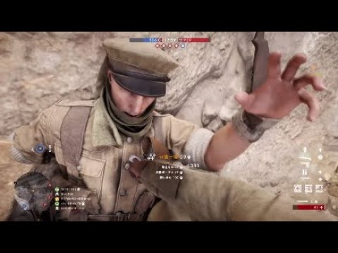 BF1 コンクエスト オスマン帝国 Automatico M1918(初期仕様) 突撃兵ガジェットも活用してANZACとガチバトル バトル ...