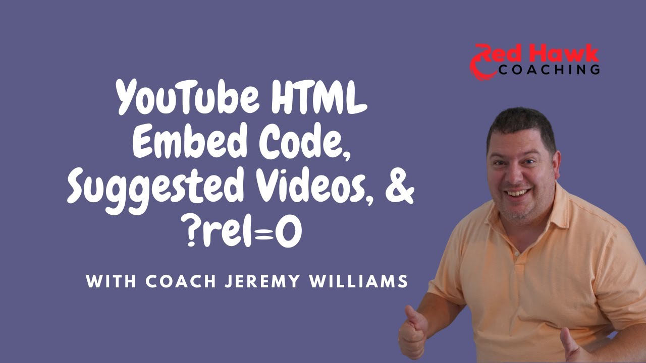 YouTube HTML Embed Code Suggesting Channel Videos - YouTube