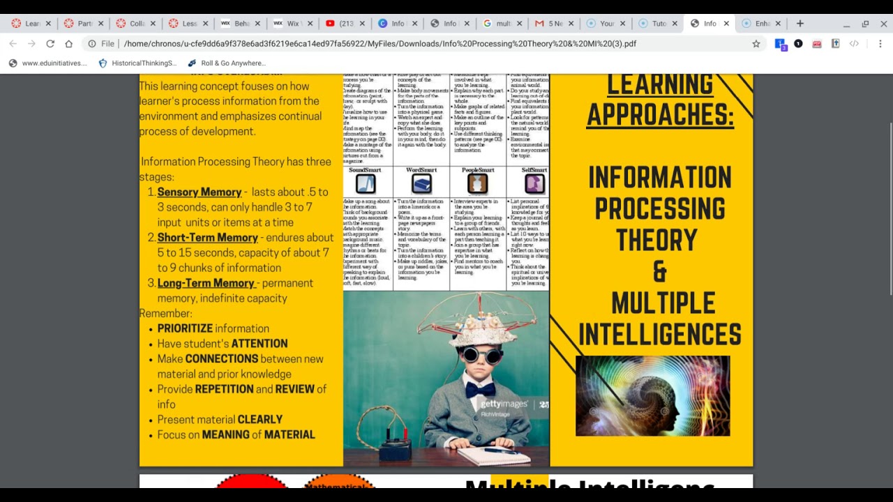 Info Processing Theory & MI - YouTube