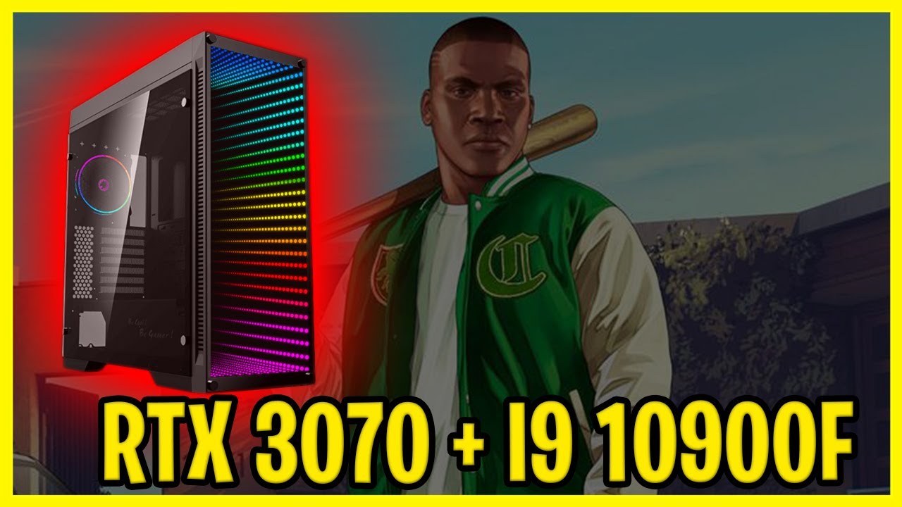 JOGANDO GTA V EM UM PC DE 21.000 RTX 3070 + I9 10900F - YouTube