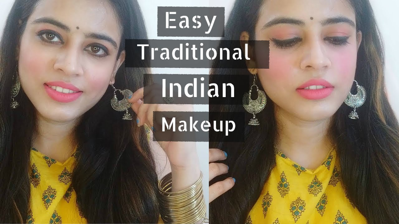 Simple & Easy | TRADITIONAL INDIAN MAKEUP TUTORIAL | Affordable Makeup ...