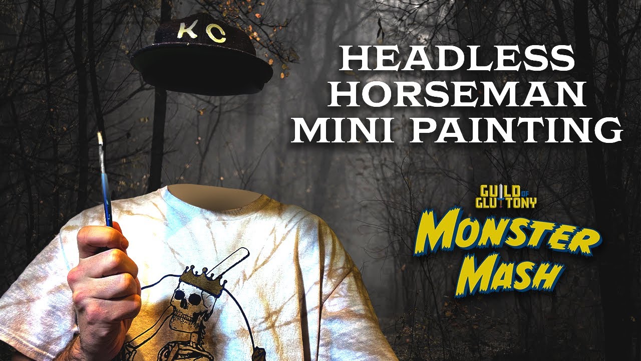 HEADLESS PAINTING - Monster Mash Headless Horseman Dungeons & Dragons Miniature Painting - YouTube