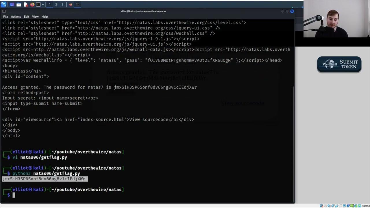 Python Secret POSTing | Natas: OverTheWire (Level 6) - YouTube