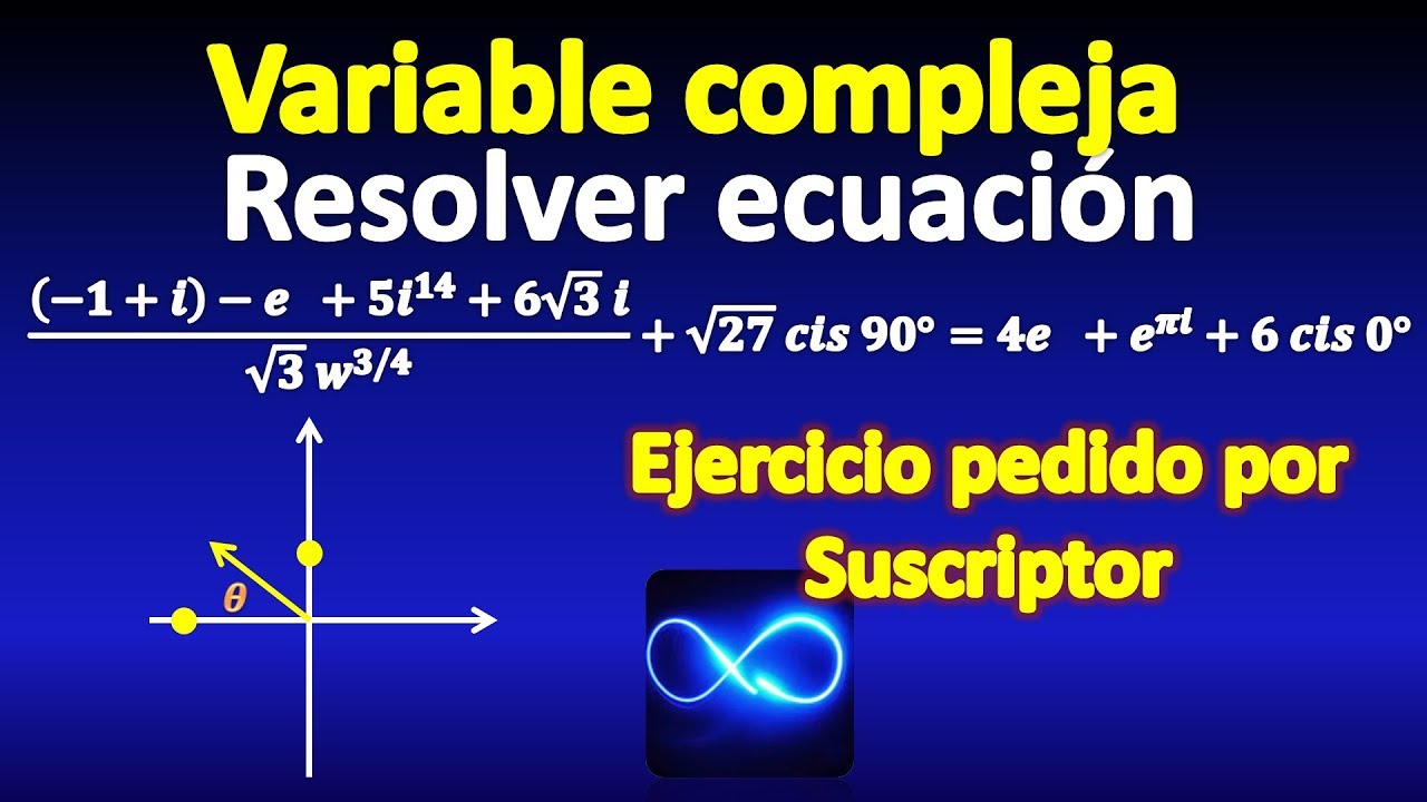 Ecuación de variable compleja, con exponente fraccionario ...