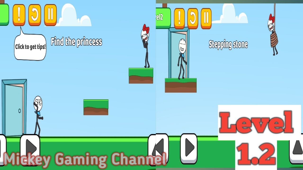 Brave Stickman: Love Rescue Chapter 1 Level 1,2 Gameplay Solution ...
