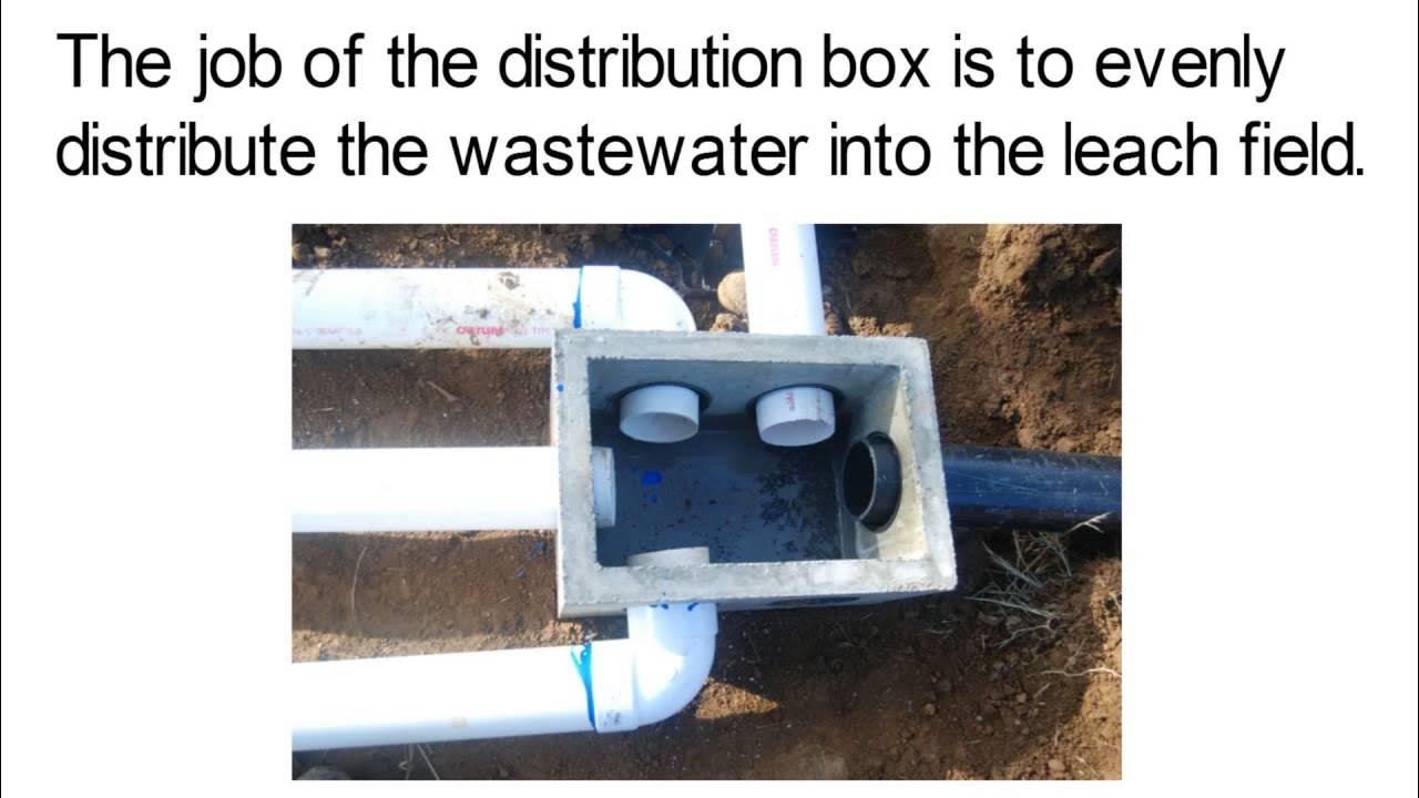 What a septic distribution box Does - YouTube