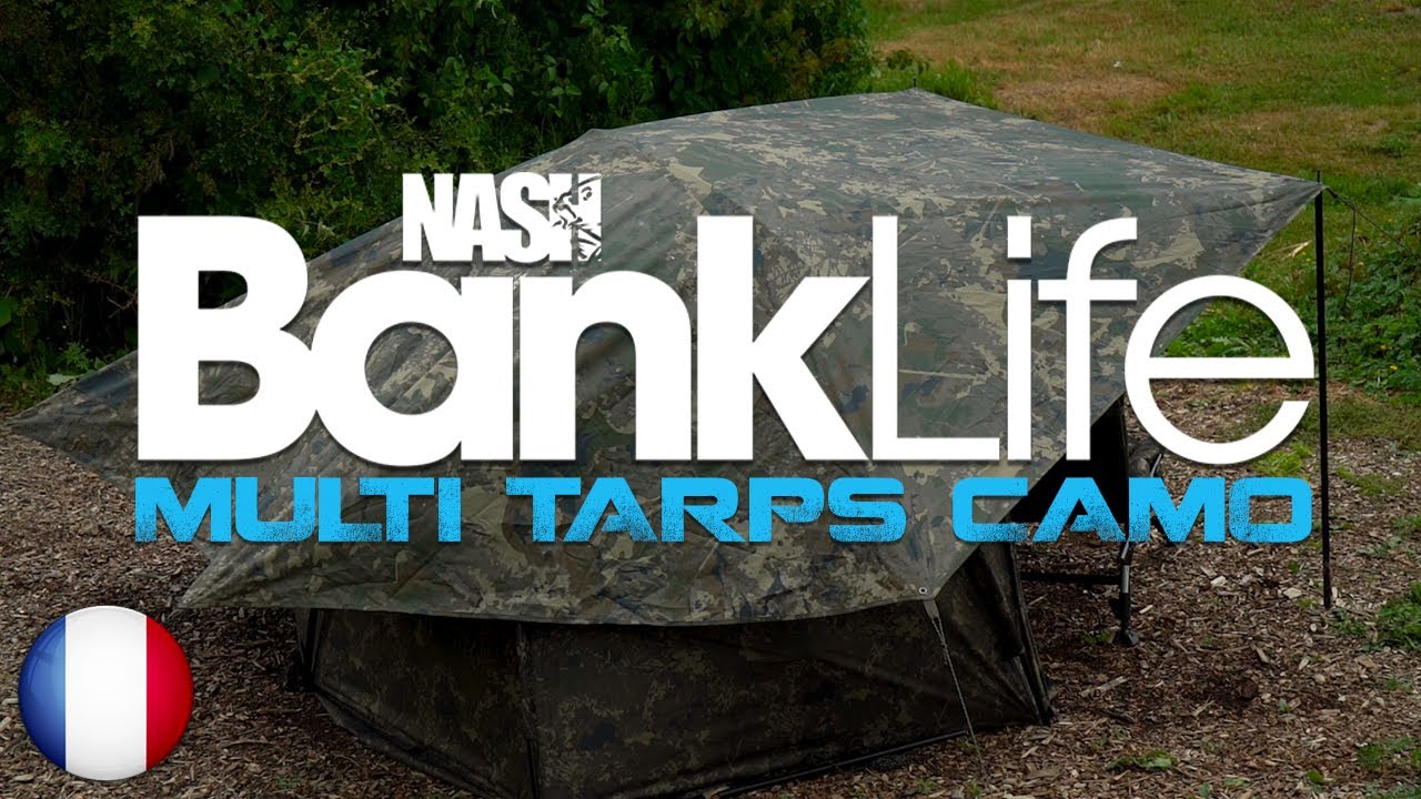 Nash Tackle Banklife Multi Tarp Camo FRENCH - YouTube