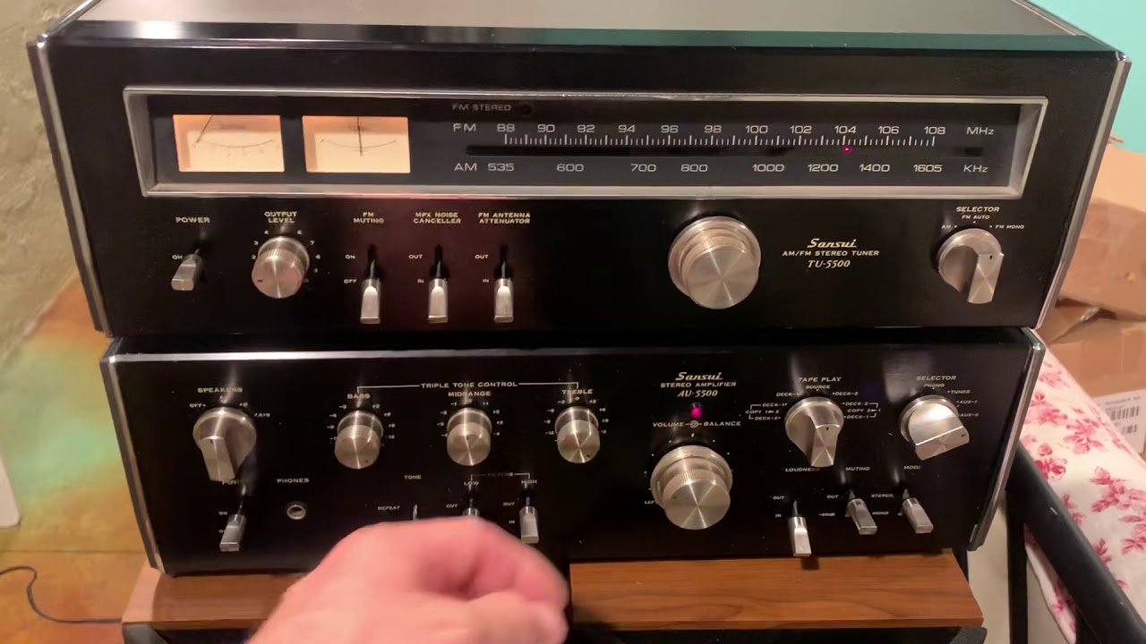 Sansui tu-5500 au-5500 - YouTube