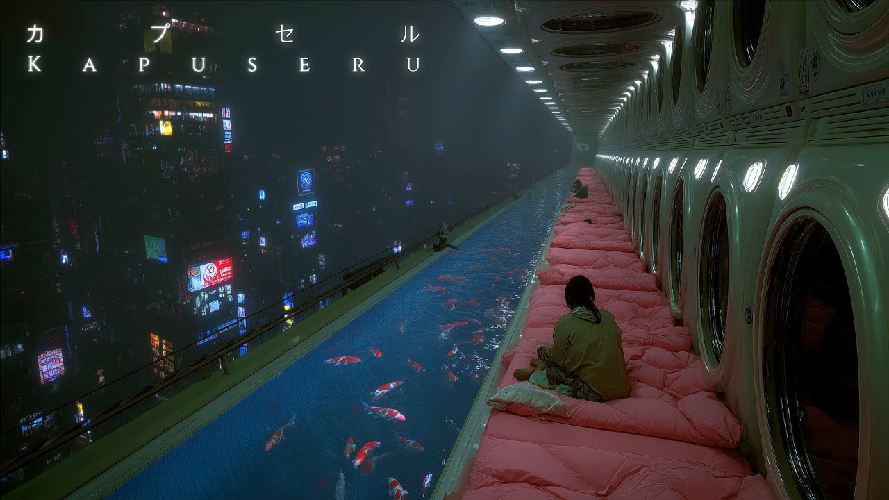 Kapuseru カプセル ⧫ Deep Relaxing SciFi Soundscape ⧫ Cozy Cyberpunk Capsule ...