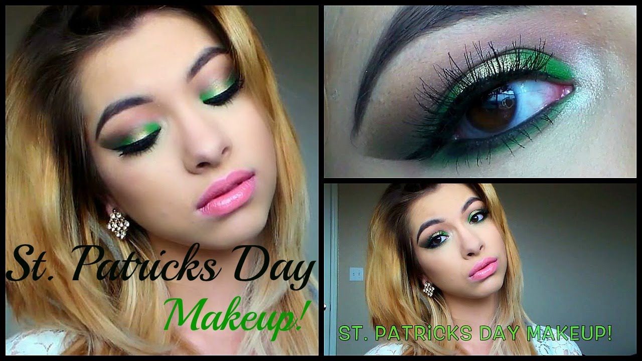 St.Patricks Day Makeup Tutorial! - YouTube